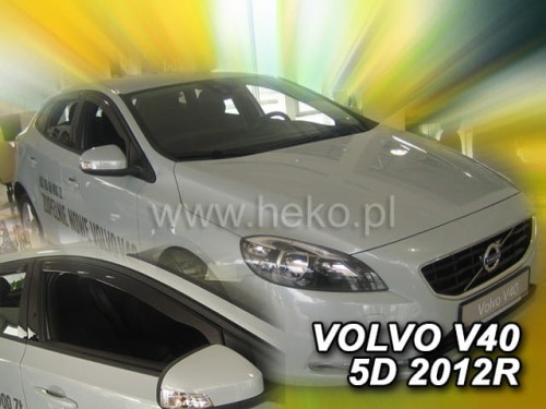 Wind deflectors VOLVO V40 5d 2012-> (front only) HEKO