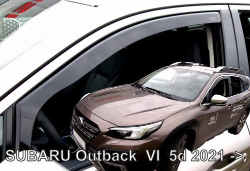 Wind deflectors SUBARU Outback VI 5d 2021-> (front only) HEKO