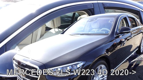 Wind deflectors MERCEDES S W223 4d 2020-> (rear deflectors included ...