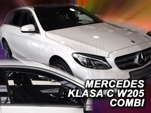 Wind deflectors MERCEDES C W205/S205 4/5d 2014-2021 (front only) HEKO
