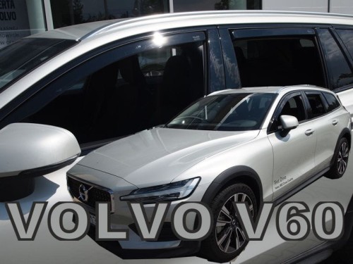 Wind deflectors VOLVO V60 II 5d 2018-> (rear deflectors included) HEKO