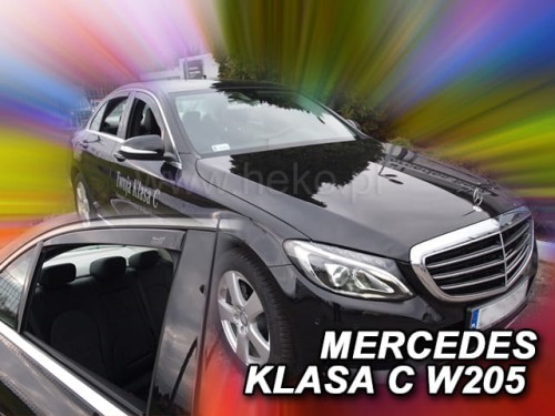 Wind deflectors MERCEDES C W205/S205 4/5d 2014-2021 sedan (rear ...