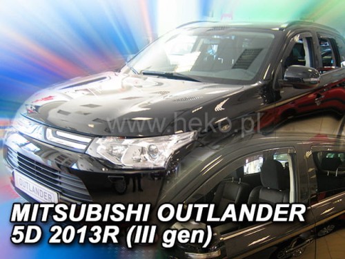 Wind deflectors MITSUBISHI Outlander III 5d 2012-2021 (rear deflectors ...