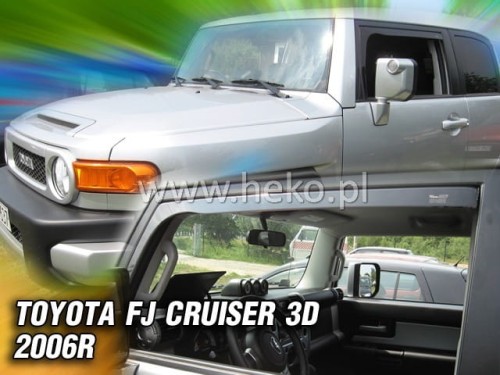 Wind deflectors TOYOTA FJ Cruiser 5d 2006-2022 (front only) HEKO